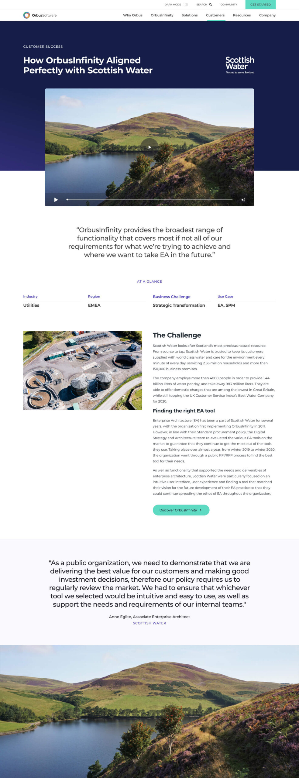 Sitefinity Web Design For Orbus Software